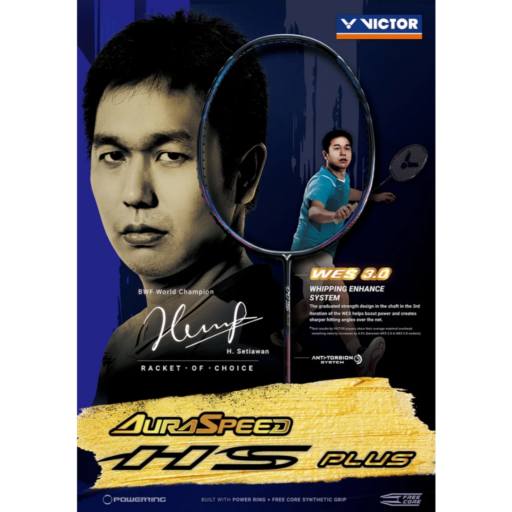 Jual New Raket VICTOR Auraspeed HS PLUS Badminton Racket ARS-HS PLUS ...