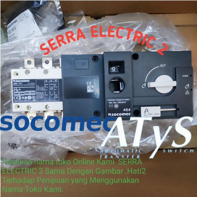 Jual ATYS R125 4P 125A OMotorized Change 95234012 Over Switch Otomatis PLN Genset SOCOMEC ...