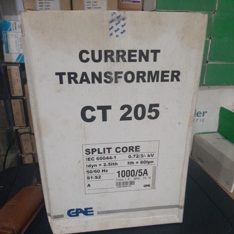 Jual CURRENT TRANSFORMER CT 205 SPLIT CORE 1000/5A Class 1.0 20VA GAE ...