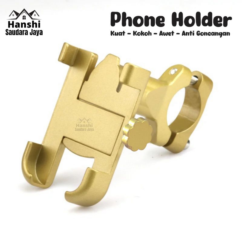 Jual Holder hp motor full besi / holder hp motor Stang Spion / Phone Holder HP Motor Full Besi ...