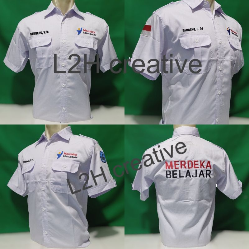 Jual baju pdh seragam Merdeka Mengajar MERDEKA BELAJAR dan PGP gratis ...