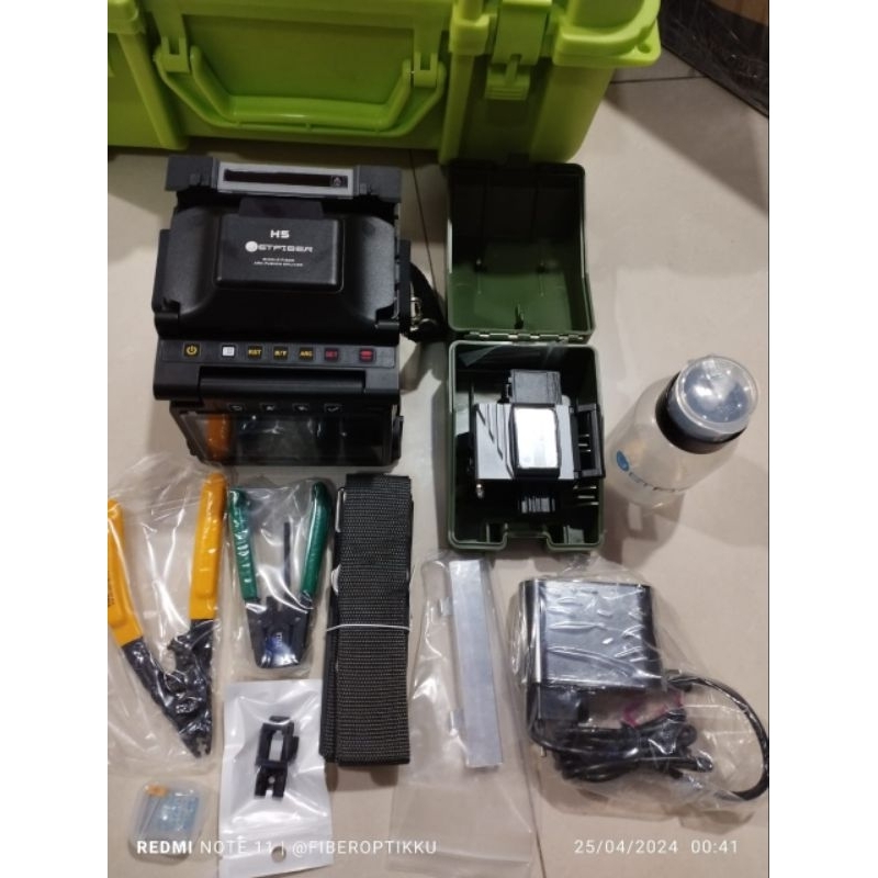 Jual Fusion Splicer Jetfiber H5 6 motor JETFIBER H5 alat sambung fiber ...