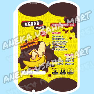Jual 50 PCS Kertas Kebab Pisang Coklat / Kardus Piscok MURAH | Bungkus ...