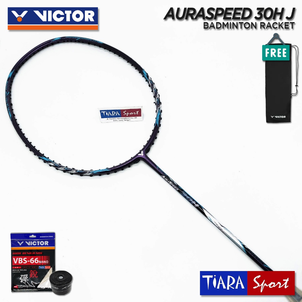 Jual Raket VICTOR Auraspeed 30H J - Dark Purple - 4U G6 Freecore ...