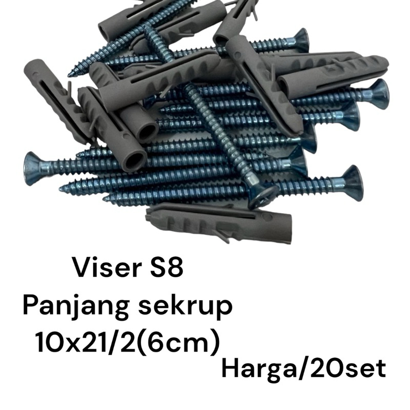 Jual S8 + SEKRUP / SEKRUP AMBALAN / SEKRUP TEMBOK 5cm 6cm 7cm | Shopee Indonesia