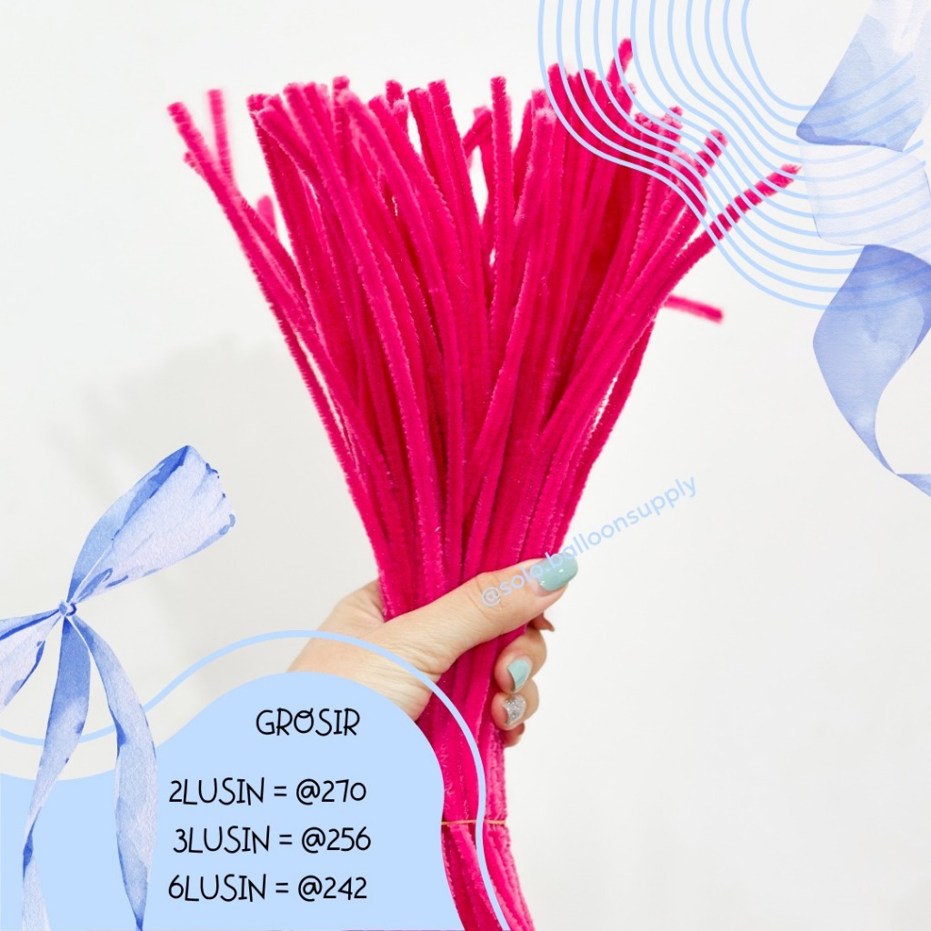 Jual Kawat Bulu Mercy Pipe cleaner / Warna pastel / Kawat Bulu Mercy ...