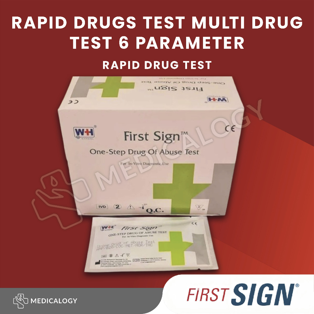 Jual Rapid Drugs Test Merk First Sign Multi Drug Test 6 Parameter ...