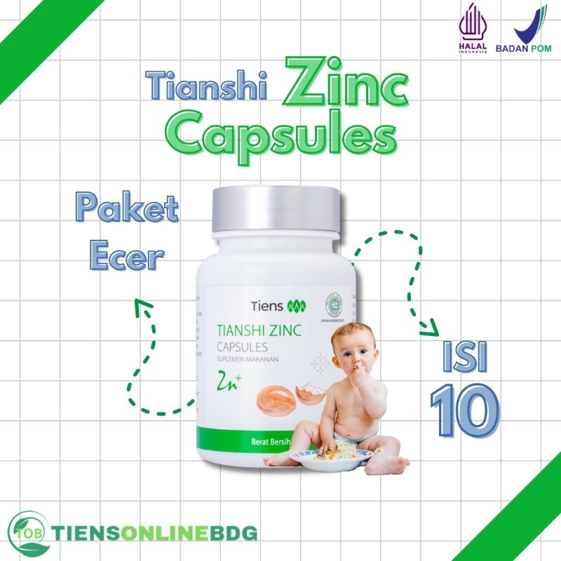 Jual Zinc Capsules Vitamin Penambah Nafsu Makan Anak - Kemasan Ecer Isi ...