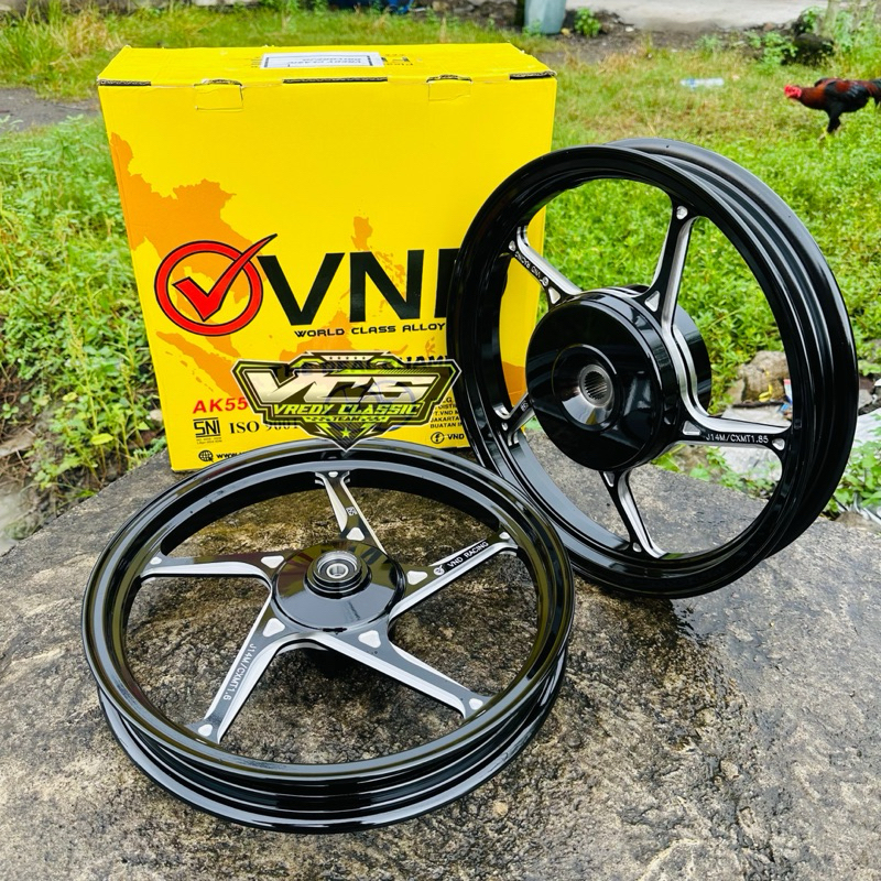 Jual Velg vario 125 150 enkai VND rink 14 160/185 HITAM velg VARIO BEAT ...