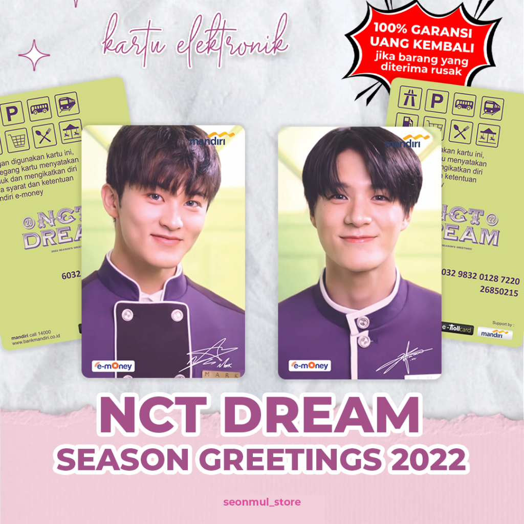 Jual EMONEY SEASON GREETING NCT DREAM 2022 BRIZZI FLAZZ TAPCASH / SG22 ...