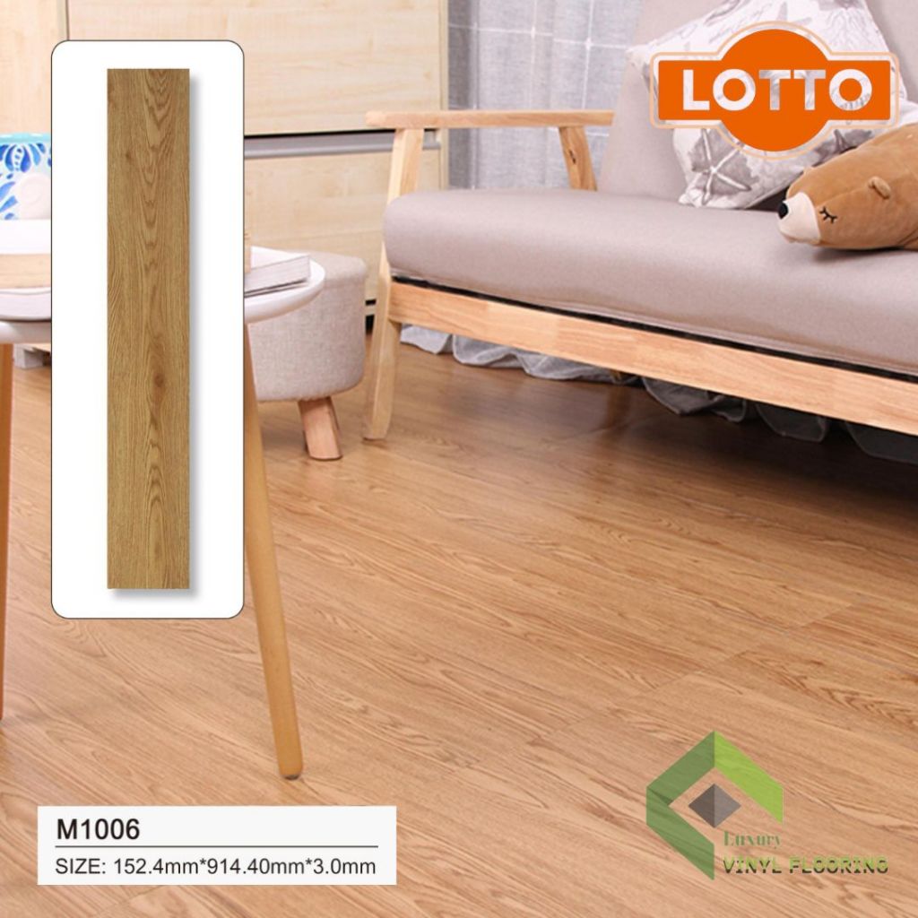 Jual lantai vinyl Lotto type M1006 tebal 3mm uk. 15,24cm x 91,44cm | Shopee Indonesia