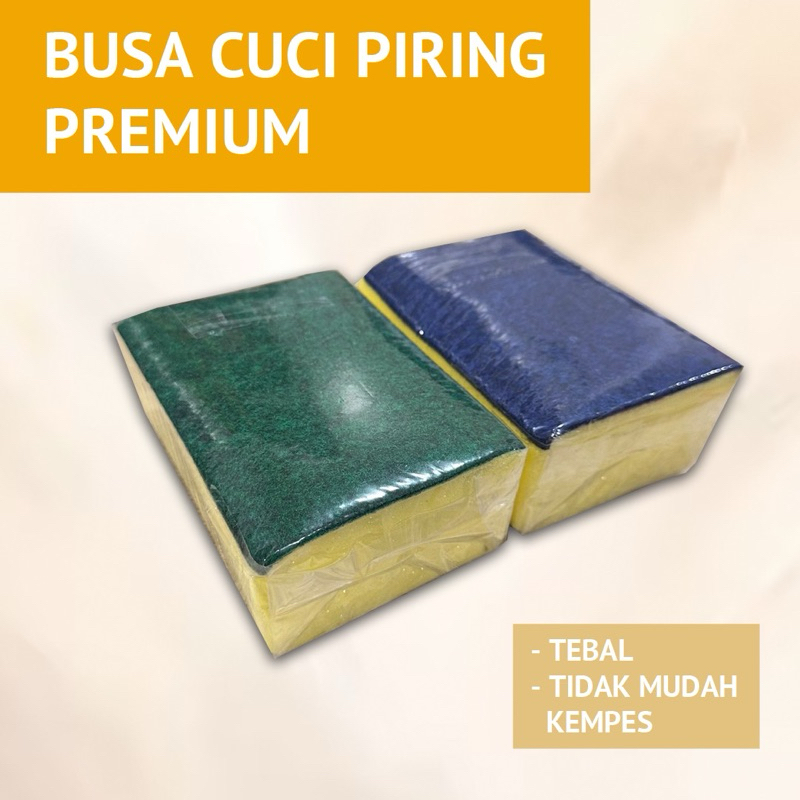 Jual Spon Busa Cuci Piring Premium 7cm x 10cm | Shopee Indonesia