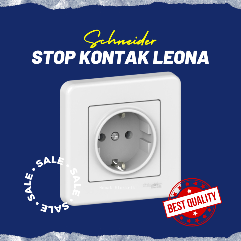 Jual Stop Kontak Schneider Leona 1 Gang Schuko Stopkontak Dinding Inbow ...