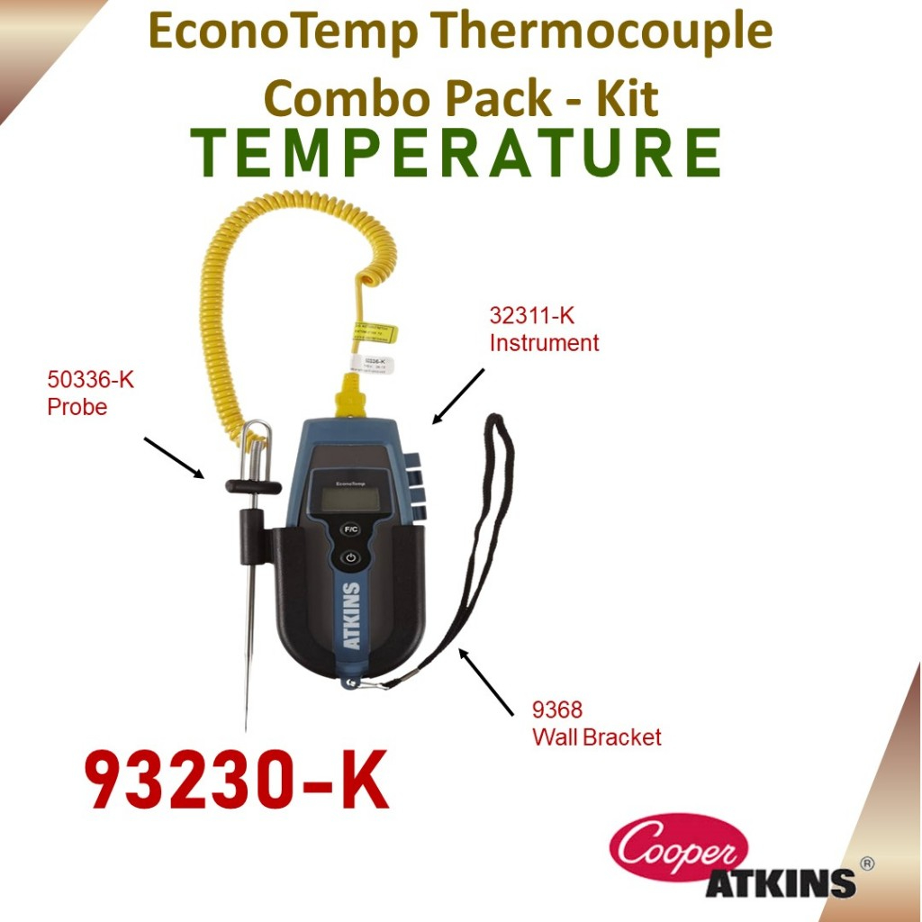 Jual 93230-K Cooper Atkins EconoTemp Type-K Thermocouple Thermometer ...