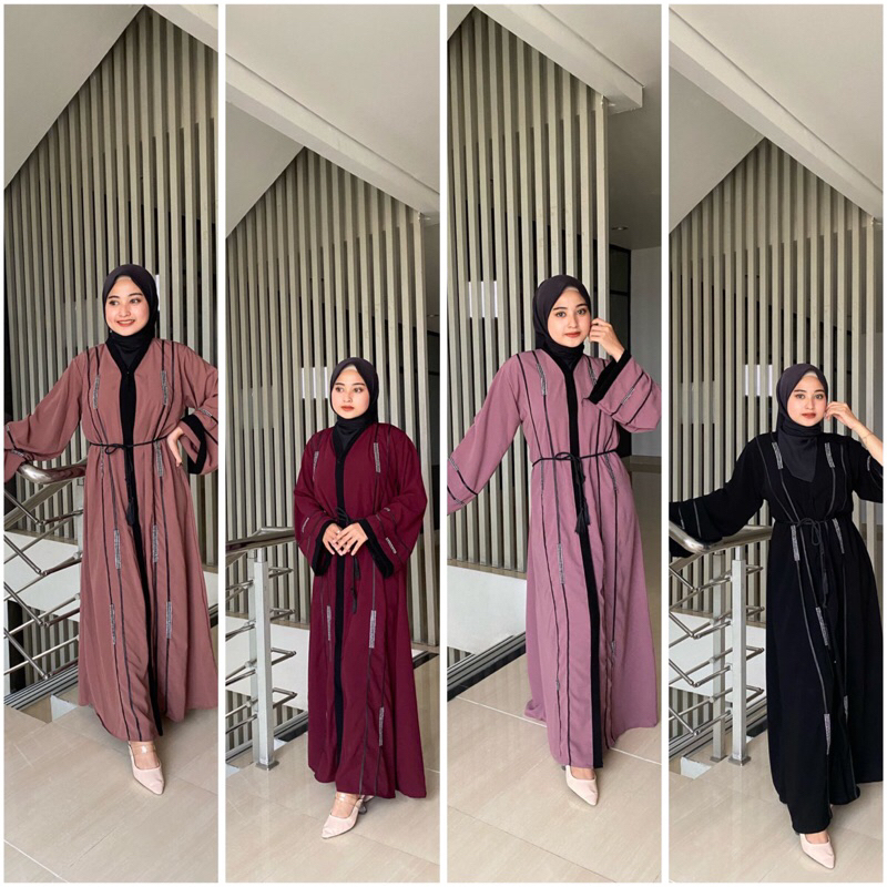Jual {Bisa Cod}{Hanya Outer}New Abaya Gamis Lebaran Hari Raya Zahira ...