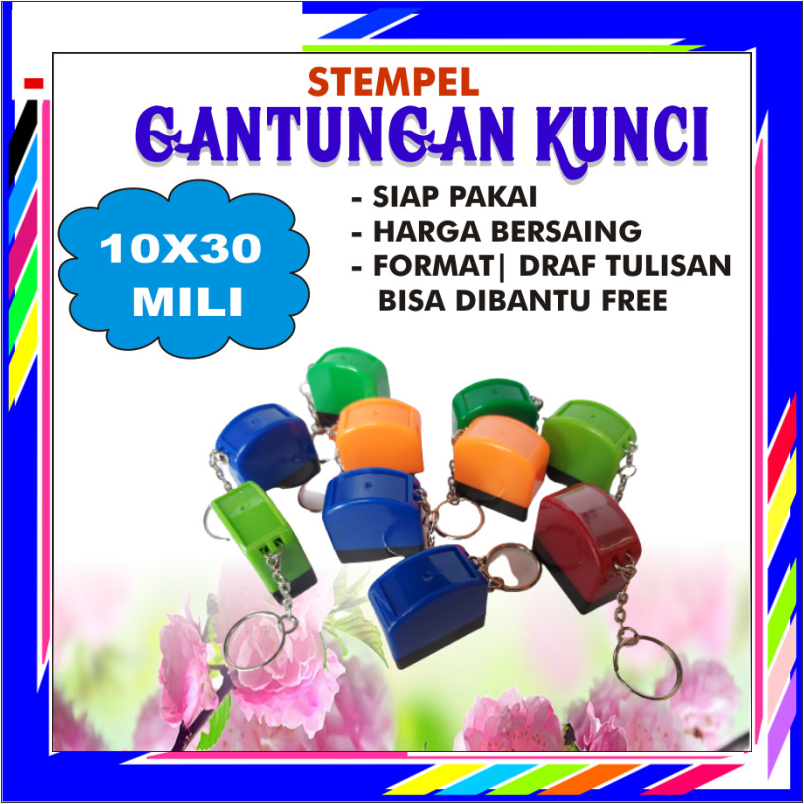Jual STEMPEL MINI 10X 30 MILI OTOMATIS WARNA FLASH DOKTER KANTOR TOKO ...
