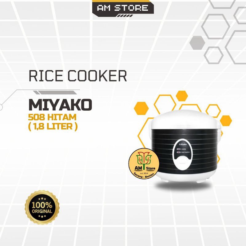 Jual Magic Com Miyako/ Rice Cooker Miyako 508 HITAM (1,8 Liter ...