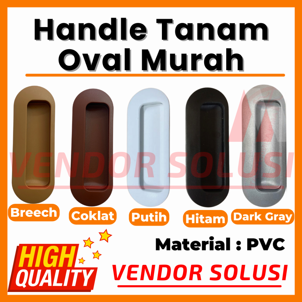 Jual Handle Tanam Oval Plastik Tarikan Lemari Sliding Laci Minimalis ...