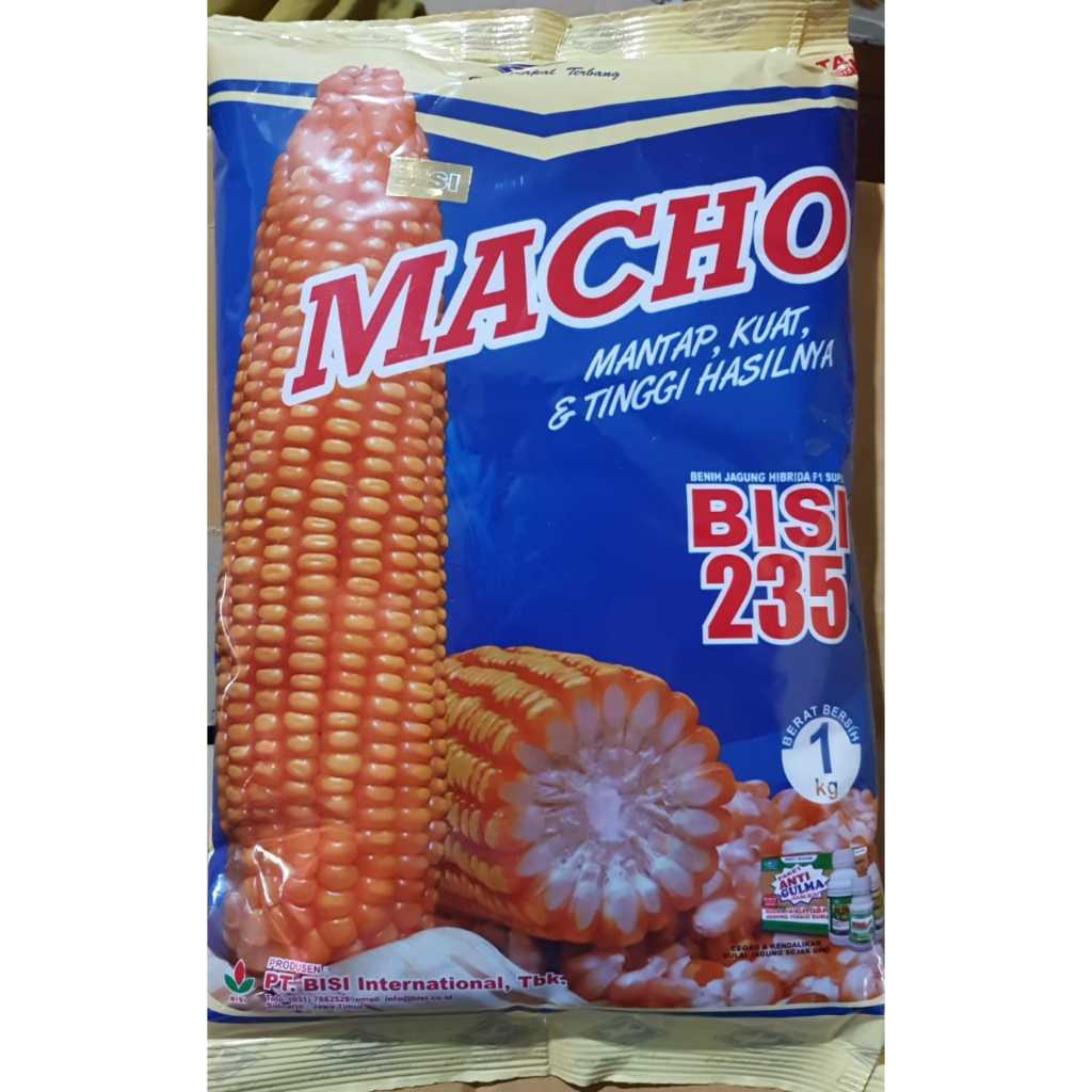 Jual Benih Jagung Hibrida BISI-235 Macho Cap KAPAL TERBANG 1kg | Shopee ...