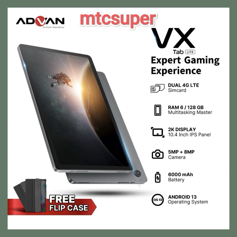 Jual ADVAN TAB VX LITE 10.4 DUAL SIM 4G LTE GARANSI RESMI | Shopee ...