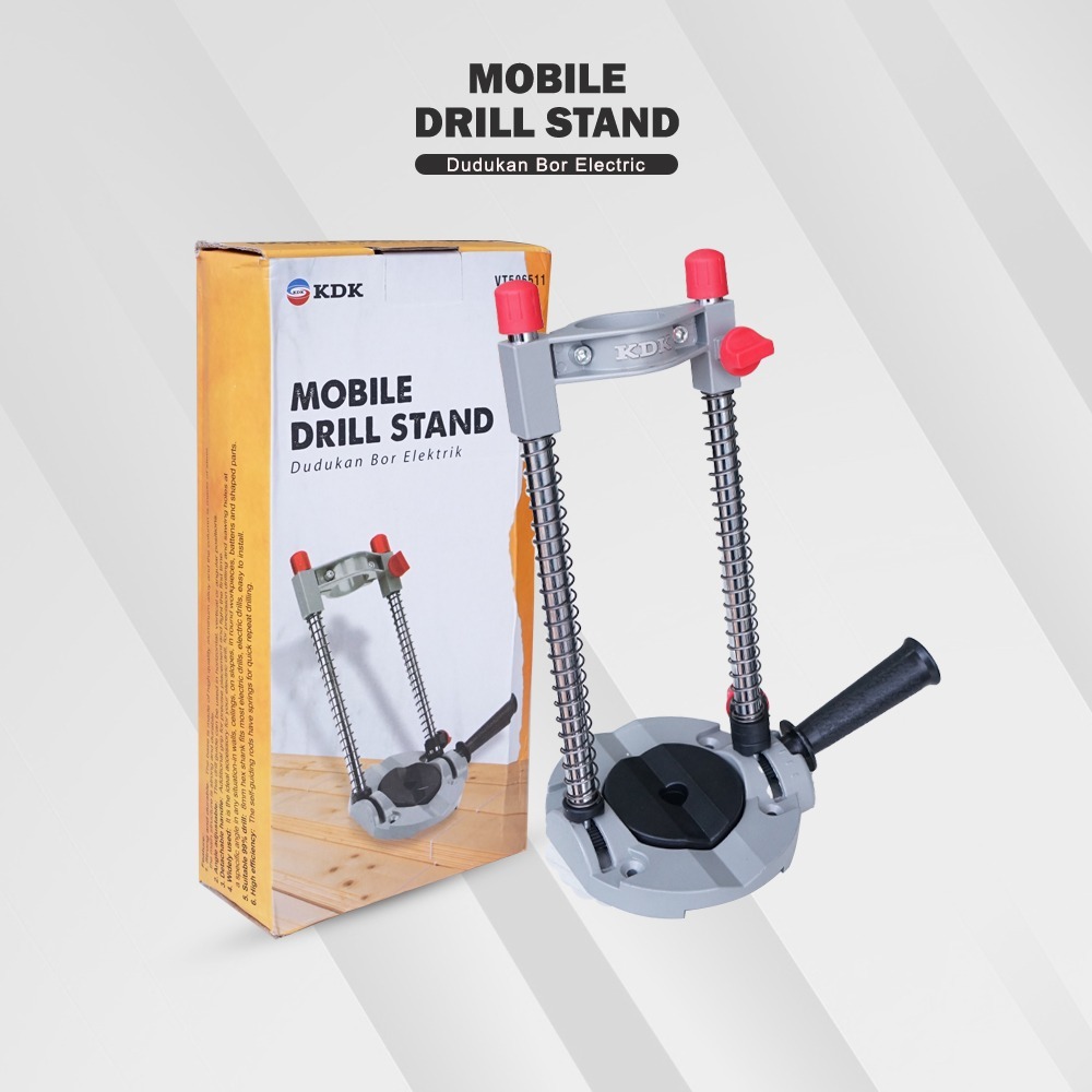 Jual stand drill - stand bor duduk - dudukan bor - standing mesin bor tangan KDK mobile drill ...