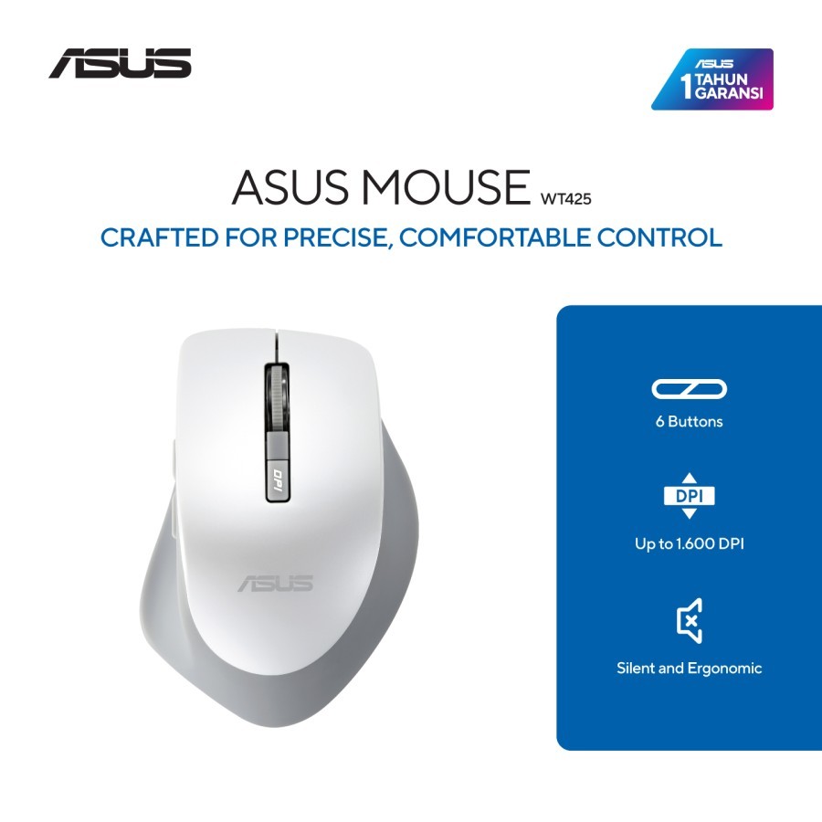 Jual ASUS Mouse WT425 - Pearl White | Shopee Indonesia
