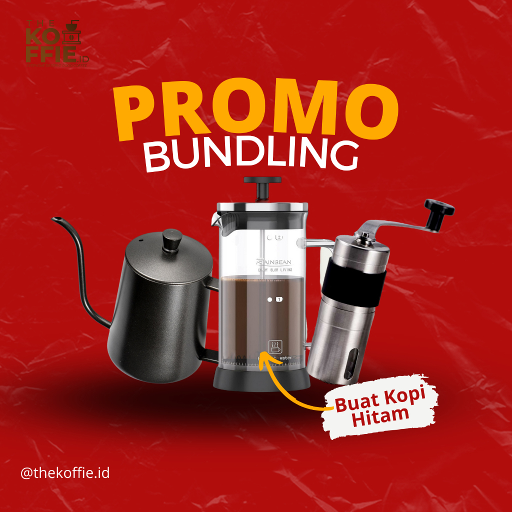 Jual Buat Kopi tubruk kopi hitam // Paket kopi lengkap French press ...