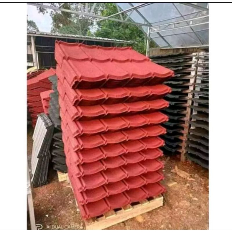Jual GENTENG METAL PASIR TERMURAH TERSEDIA BERBAGAI WARNA /HIJAU/HITAM ...