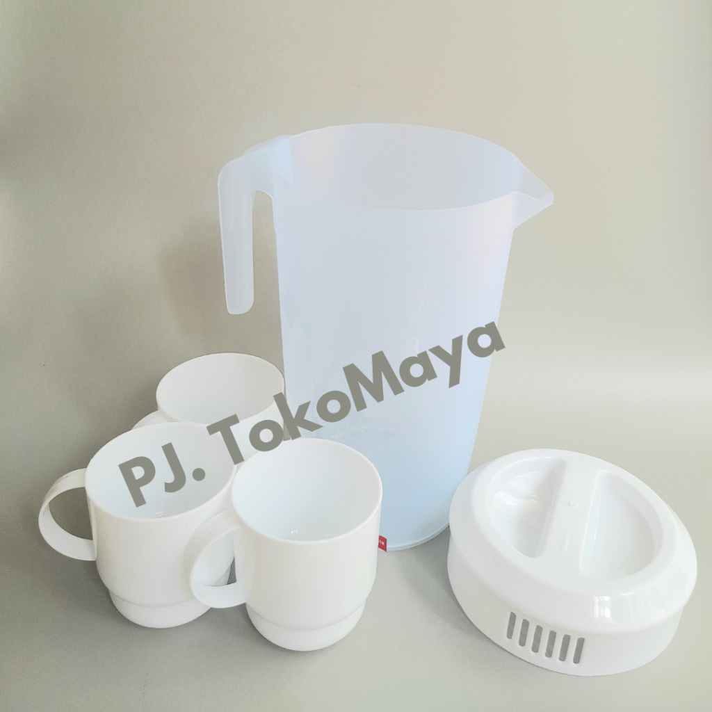 Jual Paket Hemat Eskan/Teko Set Jumbo ukuran 3 Liter Gratis 2 Mug Citra ...