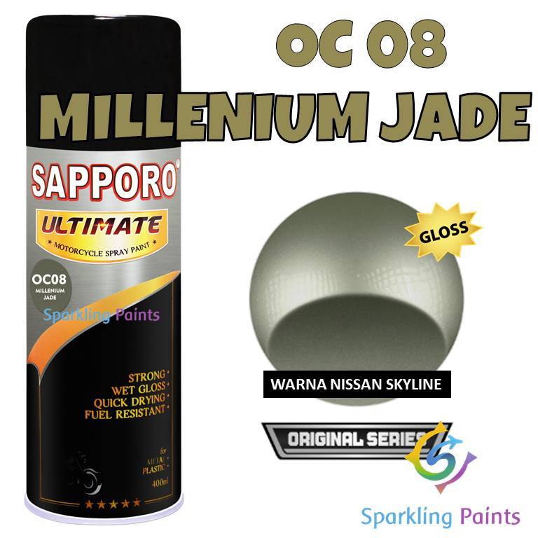 Jual Pilox Sapporo Ultimate OC08 Millenium Jade 400ml Warna Hijau 95% ...