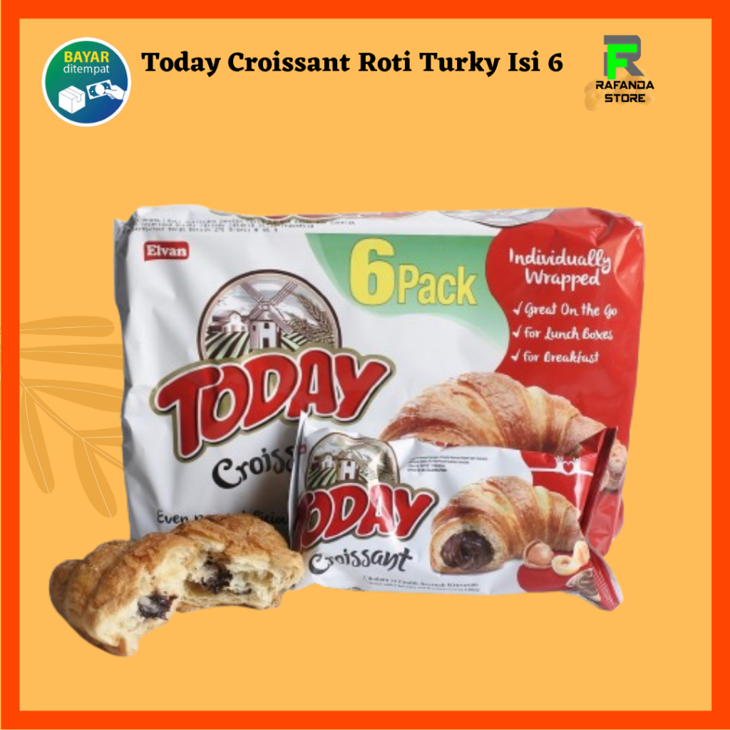 Jual Roti Elvan Today Croissant Pack Isi 6 Roti Turki Original Rasa ...