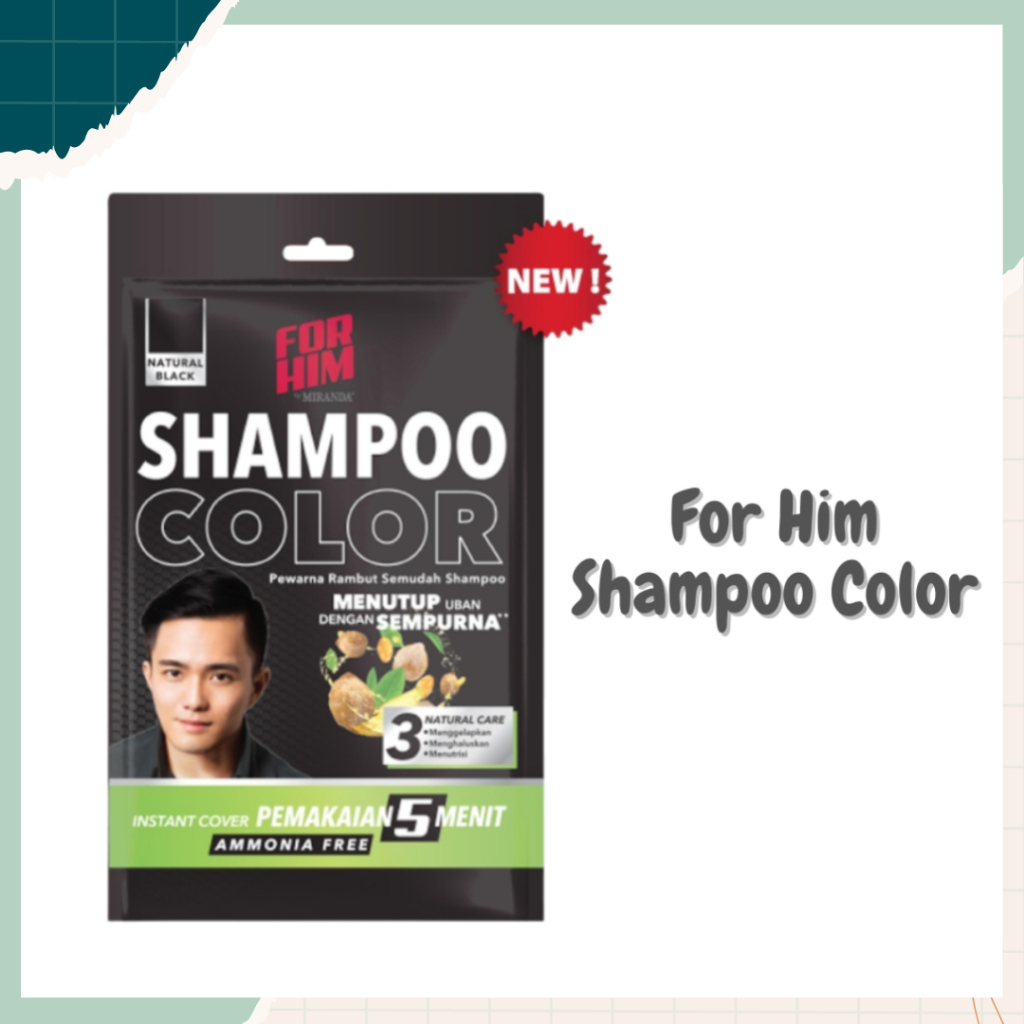 Jual Miranda For Him Shampoo Color 20ml/Pewarna Rambut | Shopee Indonesia