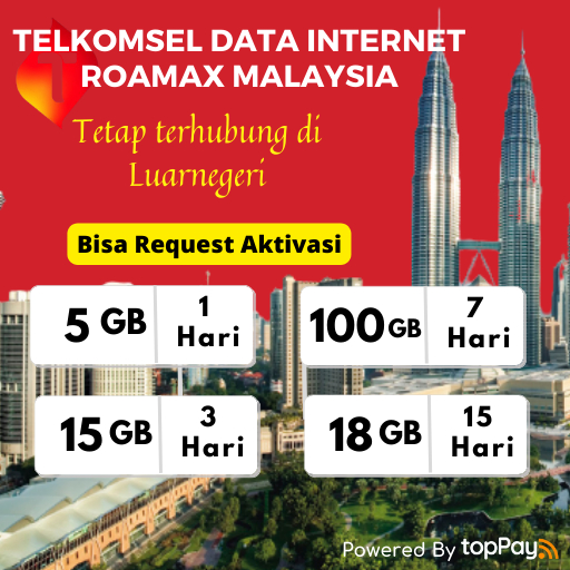 Jual PAKET DATA INTERNET ROAMING TELKOMSEL ROAMAX KHUSUS MALAYSIA FULL ...