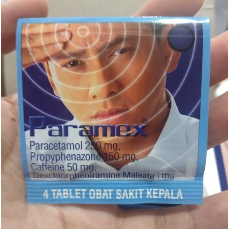 Jual Paramex 1strip isi 4 tablet obat sakit kepala | Shopee Indonesia