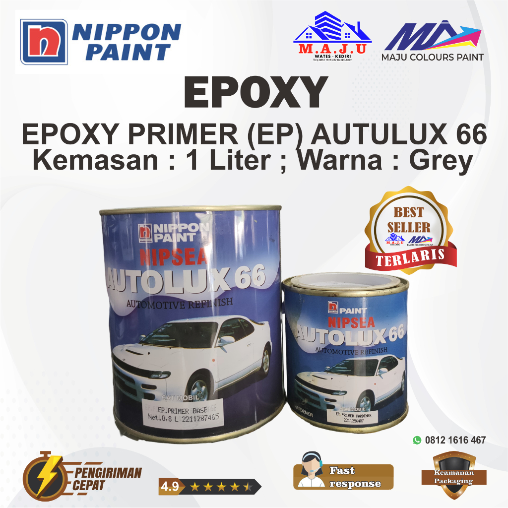 Jual NIPPON EPOXY AUTOLUX 66 EP PRIMER EPOXY PRIMER 1 LITER | Shopee ...