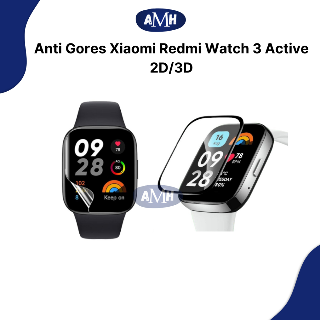 Jual Anti Gores untuk Xiaomi Redmi Smart Watch 3 ACTIVE 2D Hydrogel & 3D Anti Gores | Redmi ...
