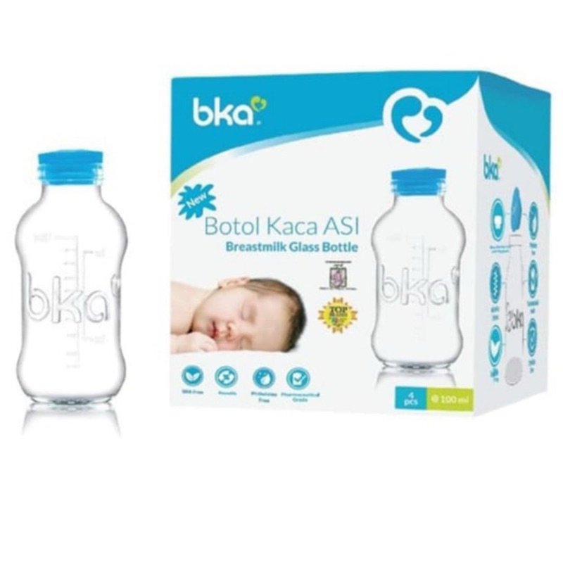 Jual BKA BOTOL KACA ASI 100 ML 1PCS - Botol Tempat ASIP SERTIFIKASI ...