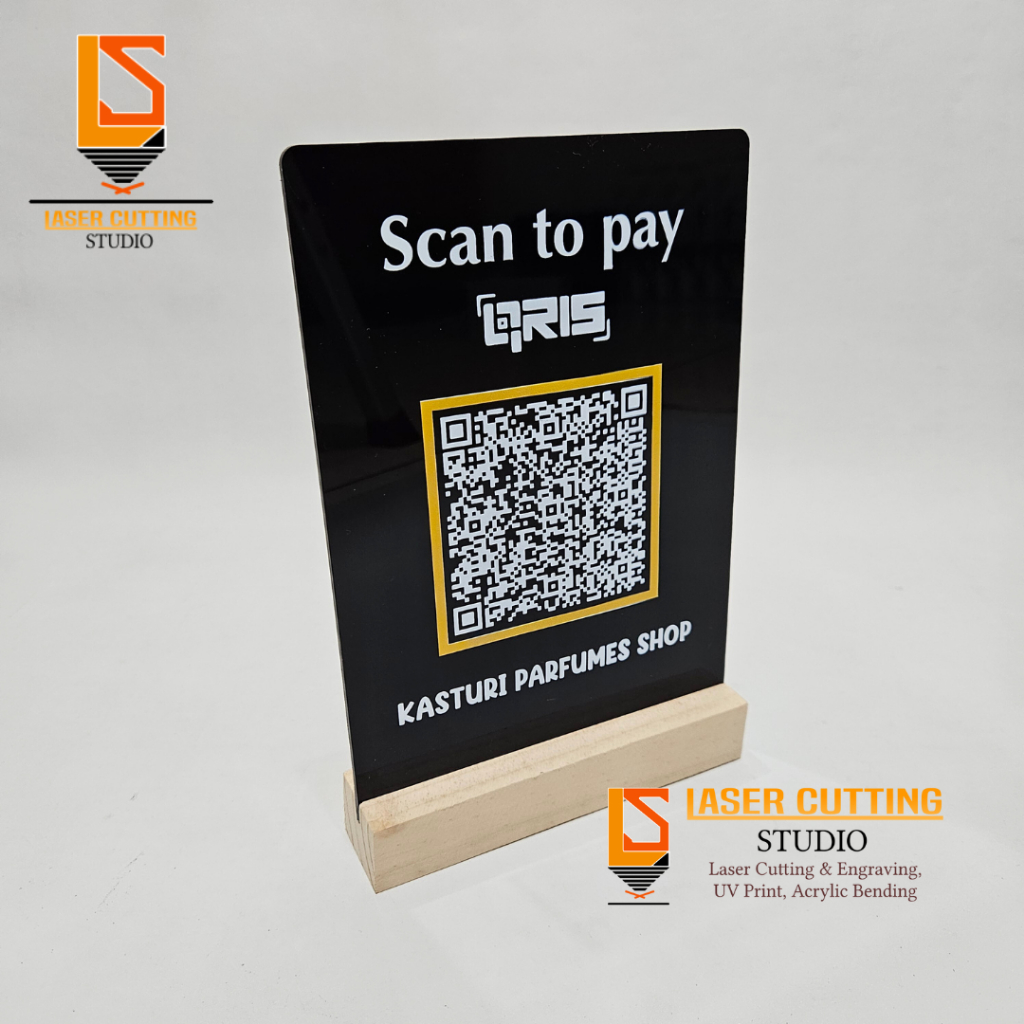Jual Qris Sign Akrilik Scan To Pay | Shopee Indonesia