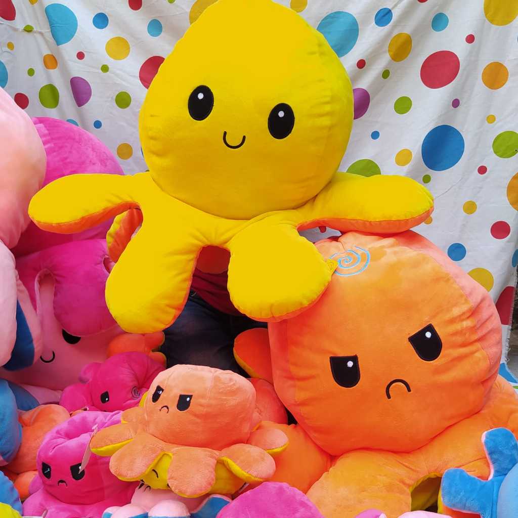 Jual HS/Boneka Gurita Flip Giant/Boneka Octopus Giant( 75 x 65 cm ...