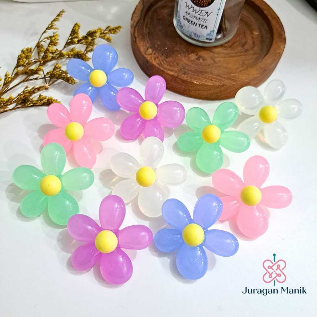 Jual AKRILIK BIG BUNGA DAISY KOREA - MOTE BUNGA DAISY JIBBITZ HIASAN ...