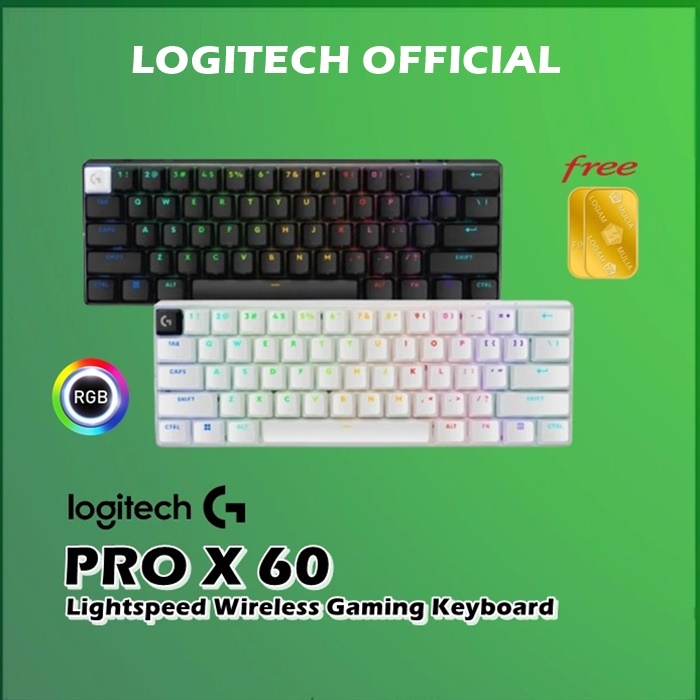 Jual Logitech G PRO X 60 LIGHTSPEED Wireless Gaming Keyboard GPRO X G ...