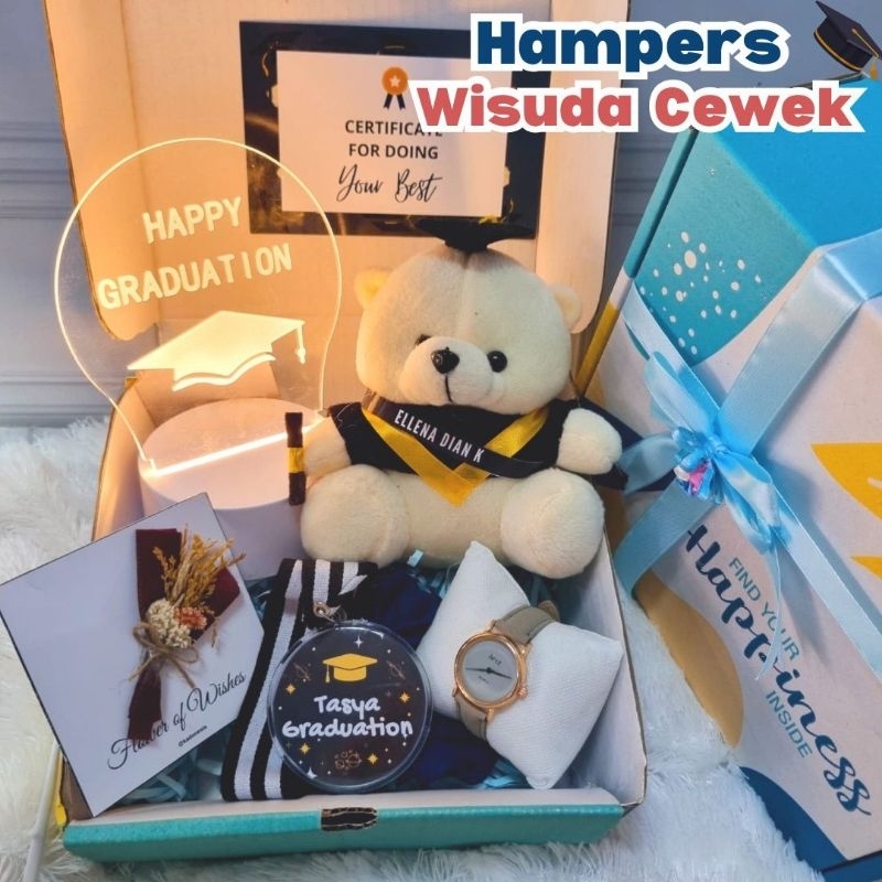 Jual Kado Wisuda Cewek / Hampers Wisuda Buket Bunga Graduation Gift ...