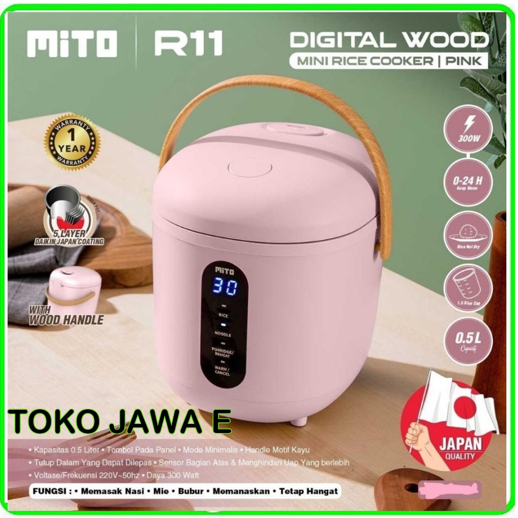 Jual RICE COOKER MITO R11/RICE COOKER MITO DIGITAL MINI 4in1 Kapasitas ...