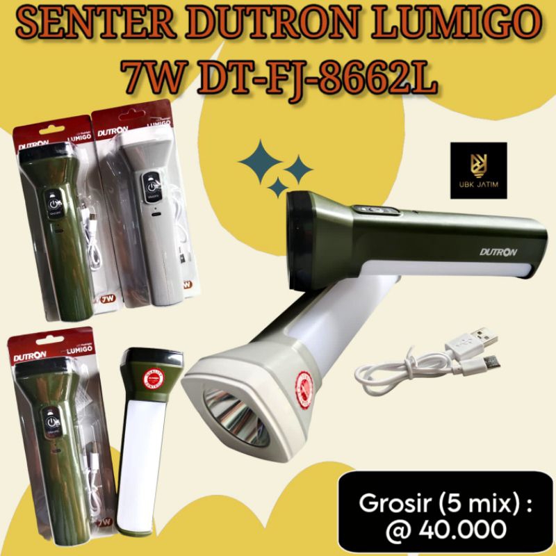Jual SENTER GENGGAM TANGAN DUTRON LUMIGO 7W DT-FJ-8662L | Shopee Indonesia