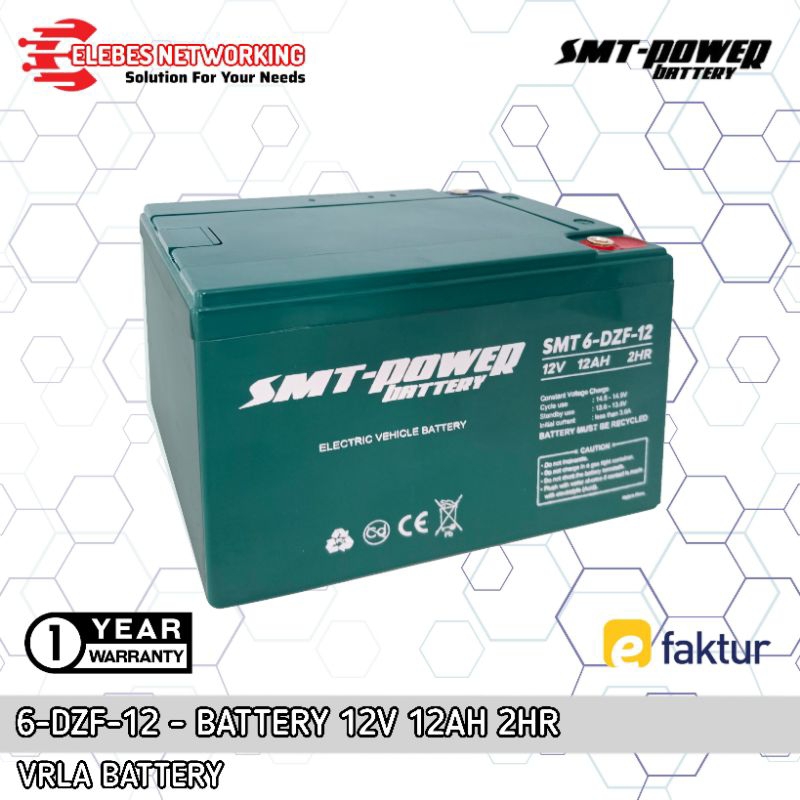 Jual 6-DZF-12 Battery 12V 12AH 2HR Baterai Sepeda Listrik / Motor Listrik / E-Bike SELIS ...