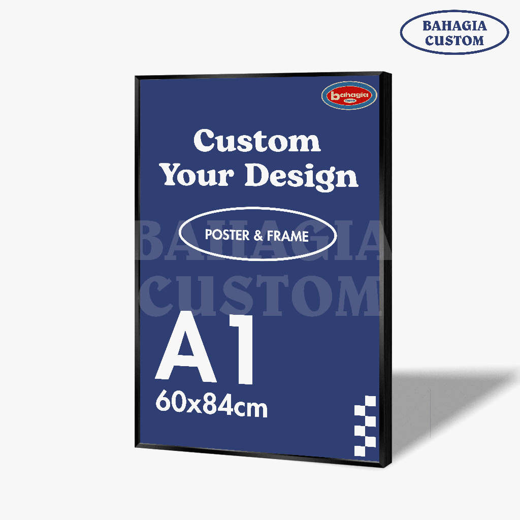 Jual Poster Frame Custom Gambar A1 60x84cm | Shopee Indonesia