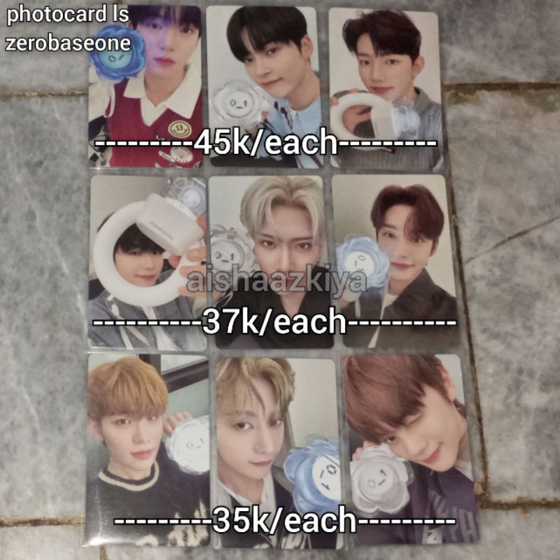 Jual photocard official lightstick zerobaseone murah | Shopee Indonesia