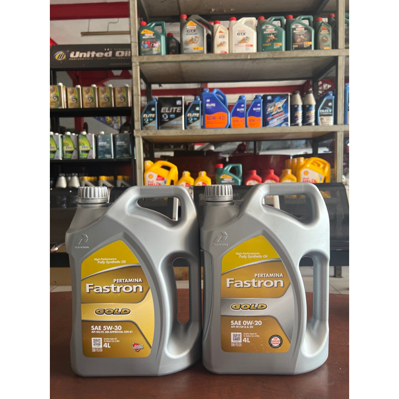 Jual Oli Pertamina Fastron Gold 5w-30 dan Fastron Gold 0w-20 Kemasan 4 ...