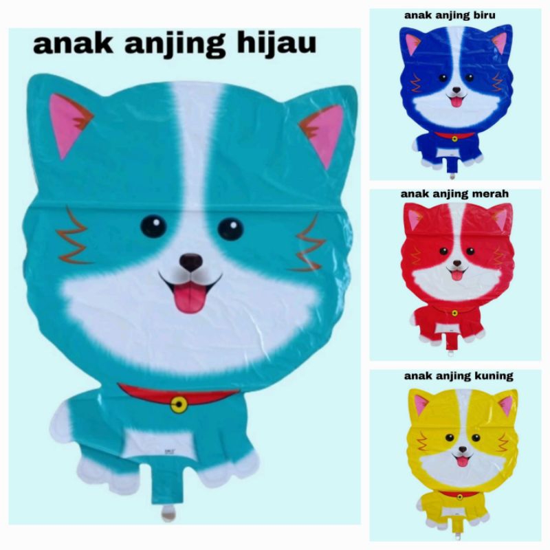 Jual (1pack=50pc) ANAK ANJING (Balon Gas/FOIL/TERBANG/KARAKTER ...