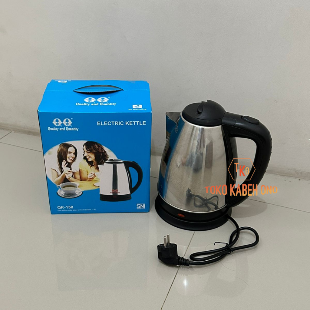 Jual Electric Kettle QQ Teko Listrik Pemanas Air 1,8 Litter Mug Listrik ...